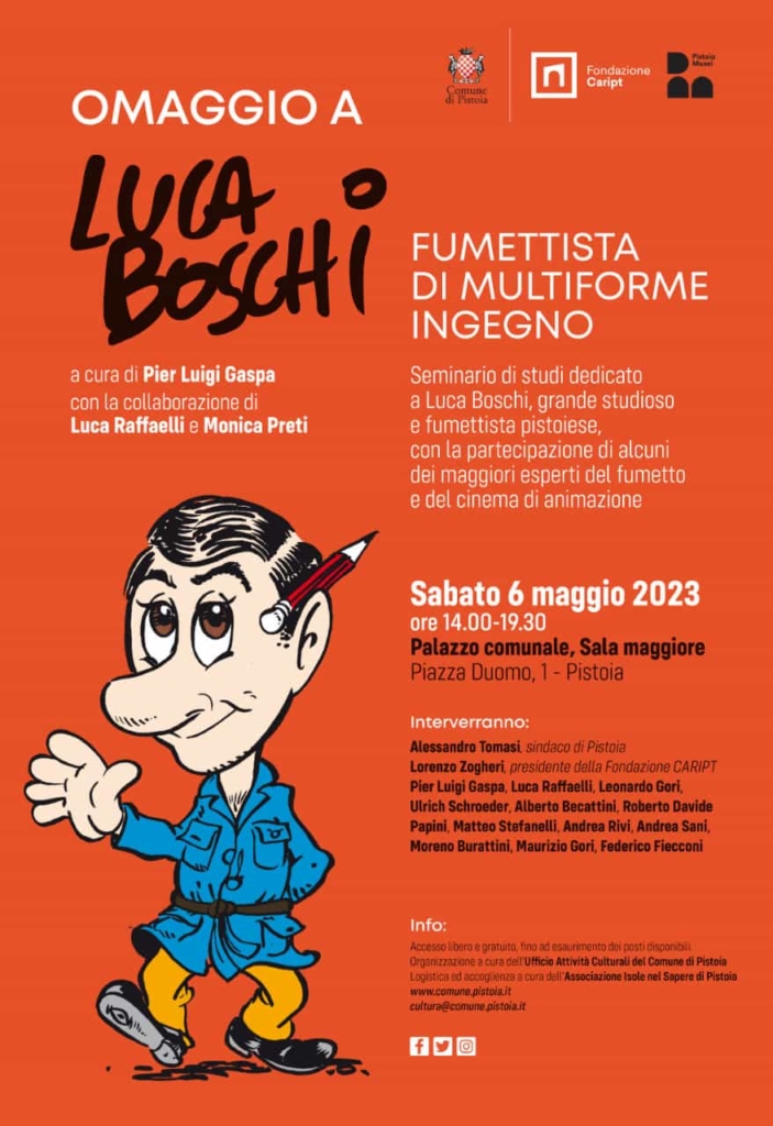 Sabato 6 maggio 2023 a Pistoia un seminario su Luca Boschi, qui il ...